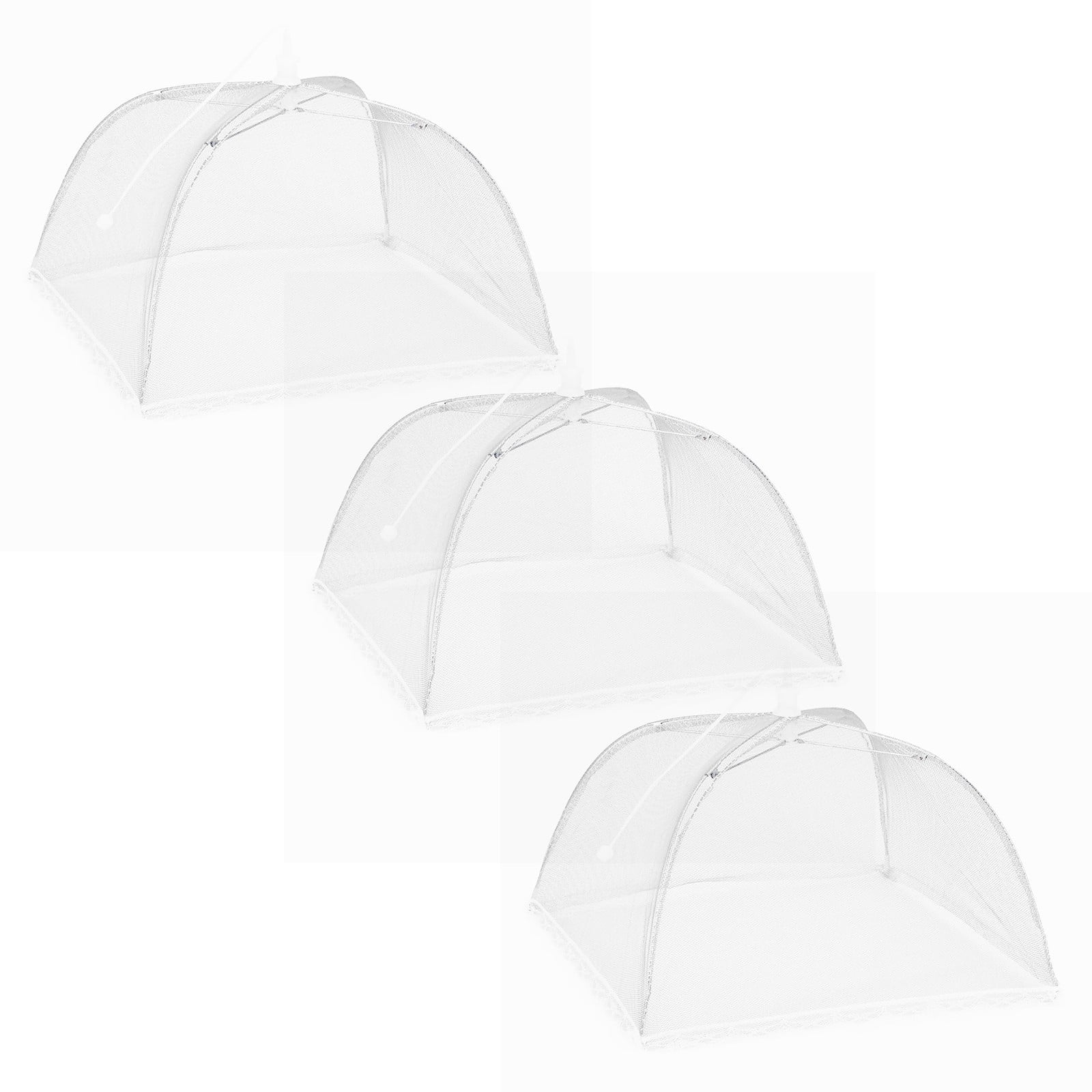 Fly-proof food cover net cover|White|3 Large Up Mesh Umbrella Cover ...