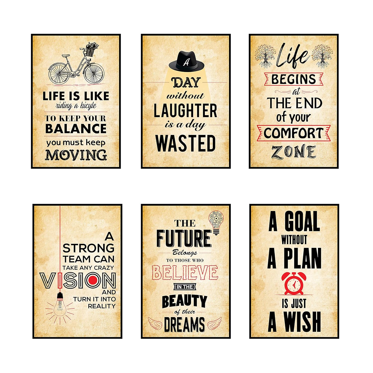 FlyBuy Hub Plastic Design Inspirational Motivational Wall Abstract ...