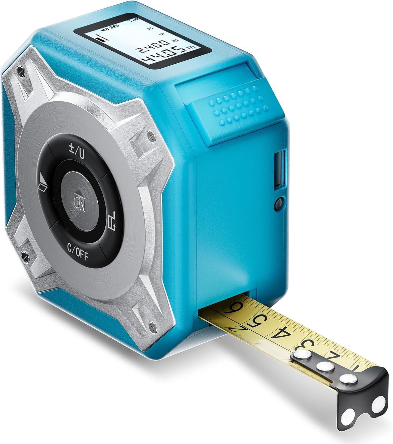 FlyGeneral 2-in-1 Laser Tape Measure, Waterproof 16FT Digital Tape ...