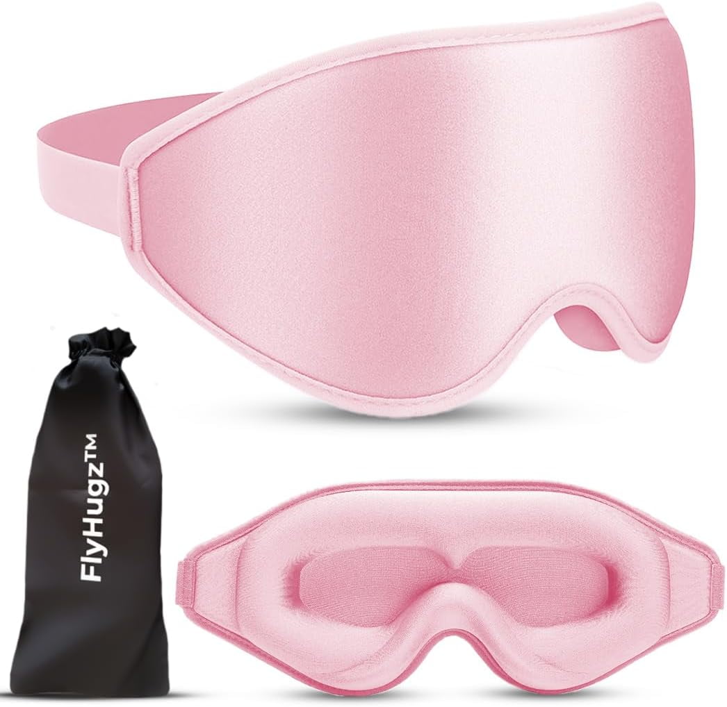 FlyHugz® 3D Travel & Home Sleep Mask | Ultra-Soft, 100% Light-Blocking ...