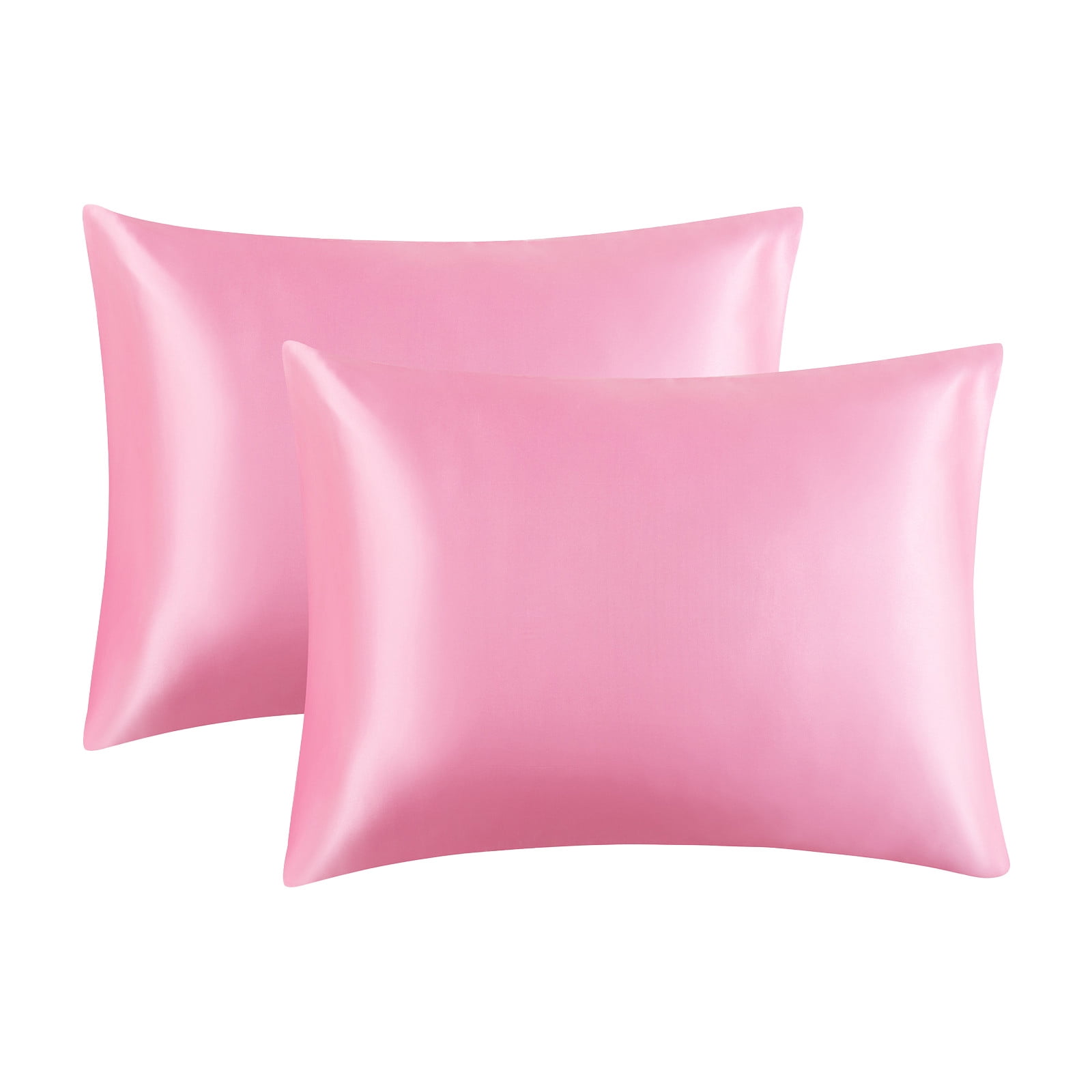 Flybaeastpillow Case 2Packs Imitation Silk Pure Color Ding Pillowcase ...