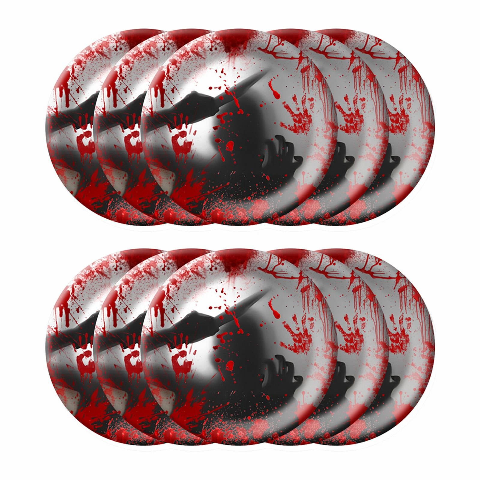 Flybaeasttableware Hallowmas Themed Party Blood Printed Paper Cup and ...