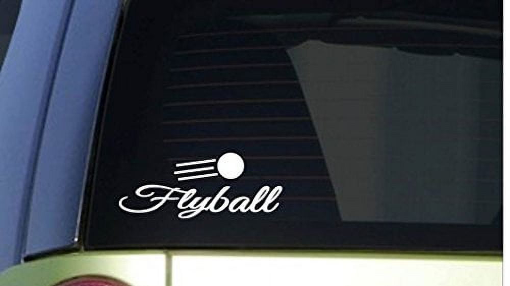 Flyball Life *I279* 6" Sticker decal flyball fly ball dogs border ...