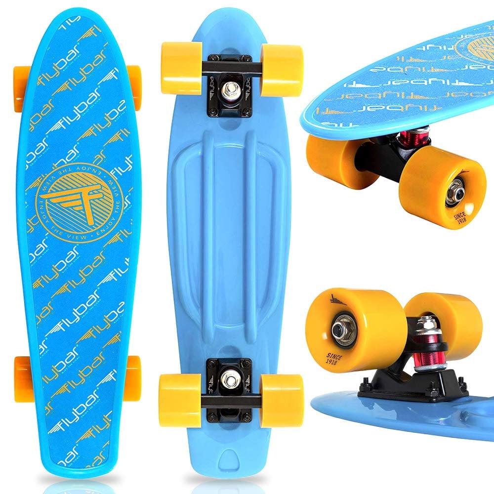 Flybar 22 inch Plastic Cruiser Skateboard, Non-Slip Deck, Boys and ...