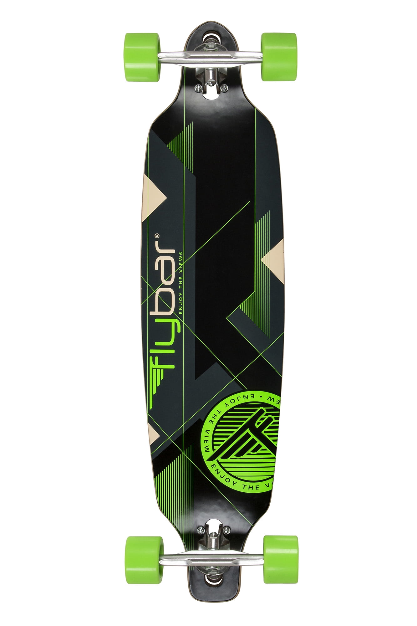 Flybar 36" Drop-Through Longboard, For Boys and Girls, Lazer Green ...