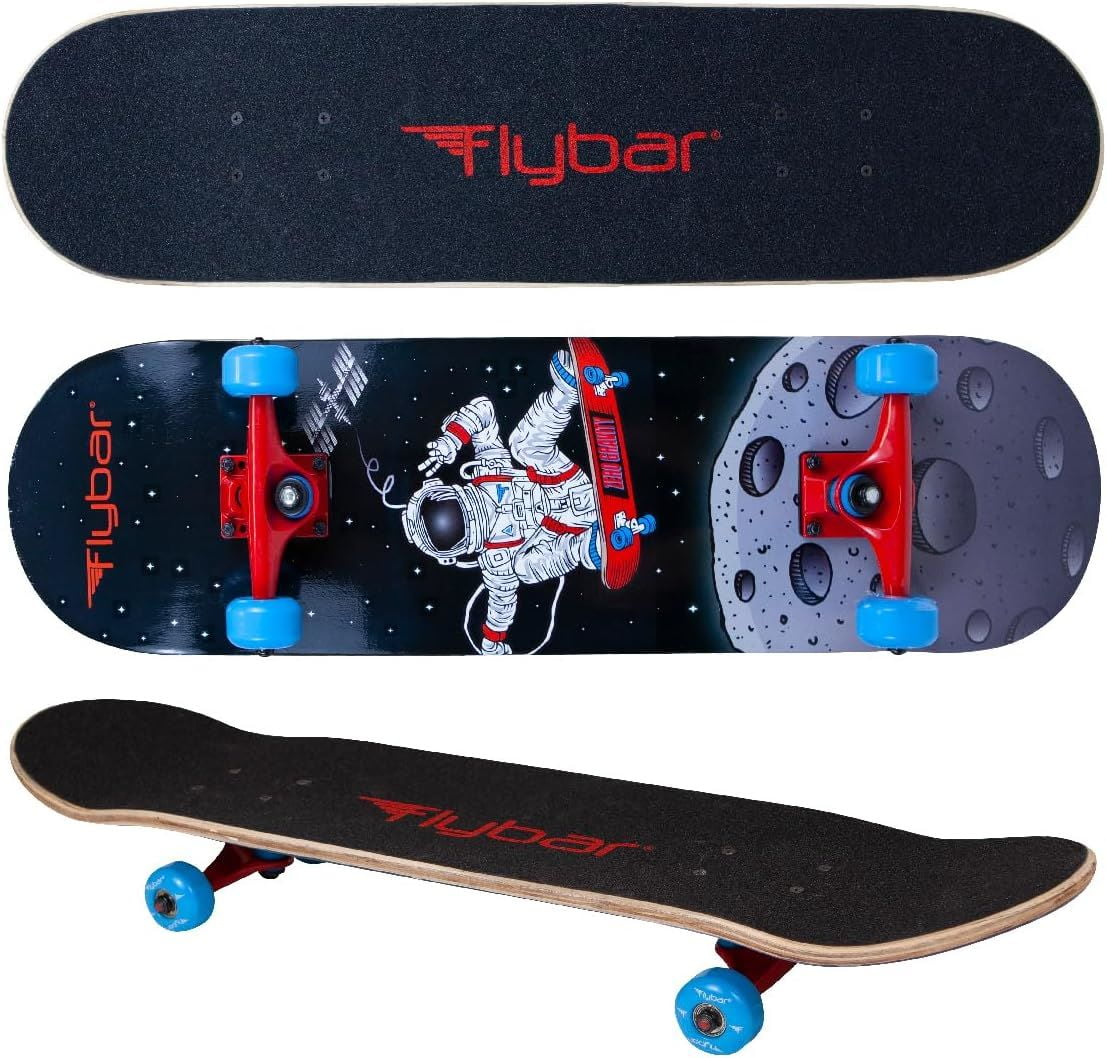 Flybar Complete Skateboard for Beginners – 31 Inch Kids Skateboard ...