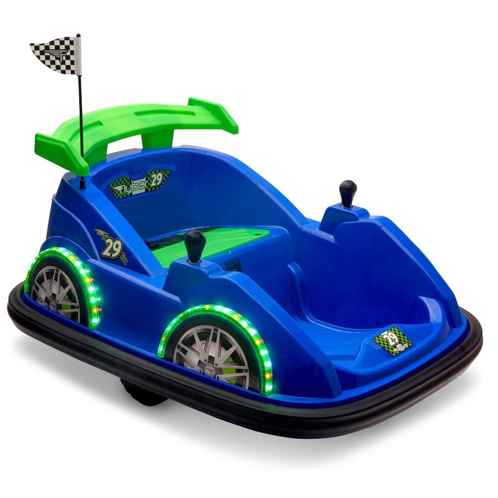 Flybar FunPark Racer Ride-On Bumper Car Vehicle for Kids Toddlers 1.5-4 ...