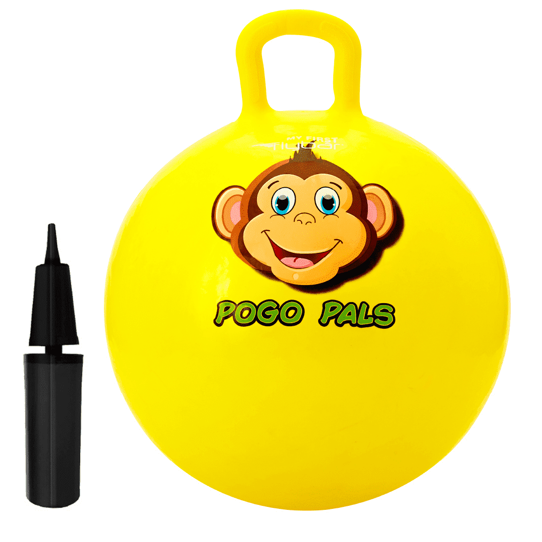 Flybar Hopper Ball for Kids - Bouncy Ball with Handle, Durable Bouncy ...