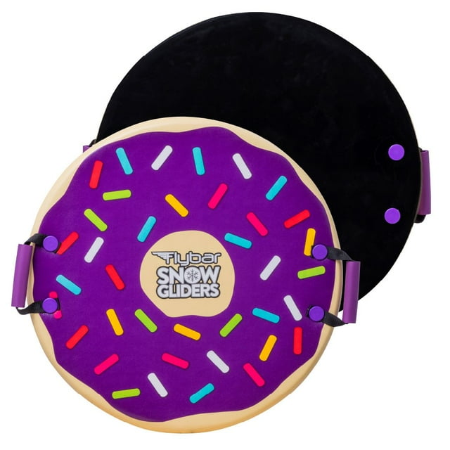 Flybar Kids 26' Donut Foam Saucer Disc Snow Sled for Kids with Slick ...