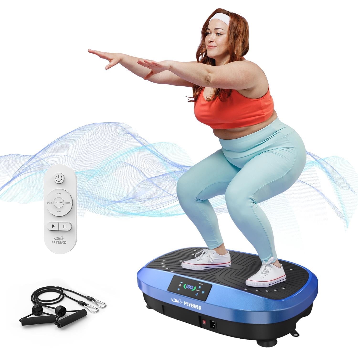 FLYBIRD Vibration Plate Exercise Machine, Lymphatic Drainage Machine, Whole Body Workout ...
