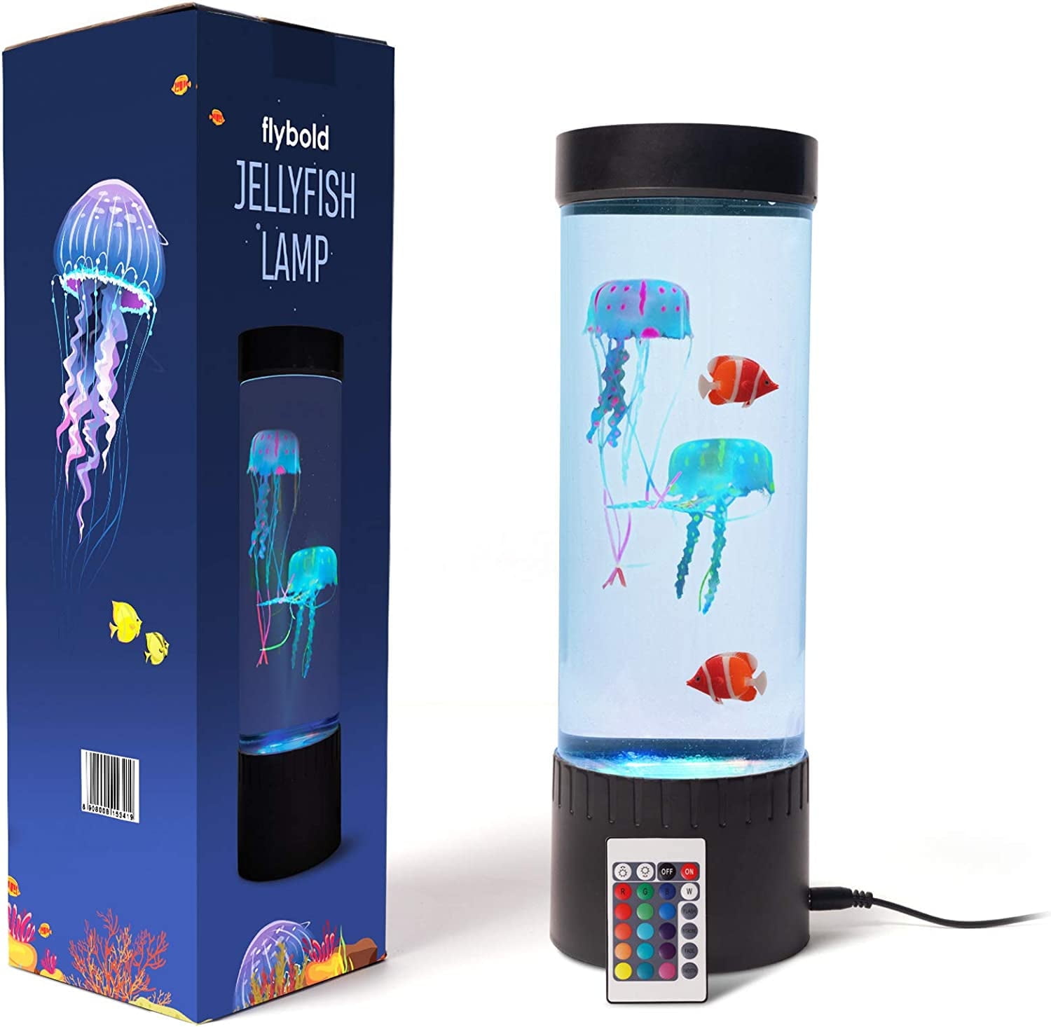 Flybold Rotating LED Jellyfish Lamp with 20 Color Changing Lights ...