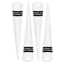Flybuy Hub White Ceramic Cones for Lippan Art Craft Handcrafted Clay ...