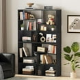 Flycity 16 Cube Bookcase 6 Tier Irregular Design Wide Bookshelf With