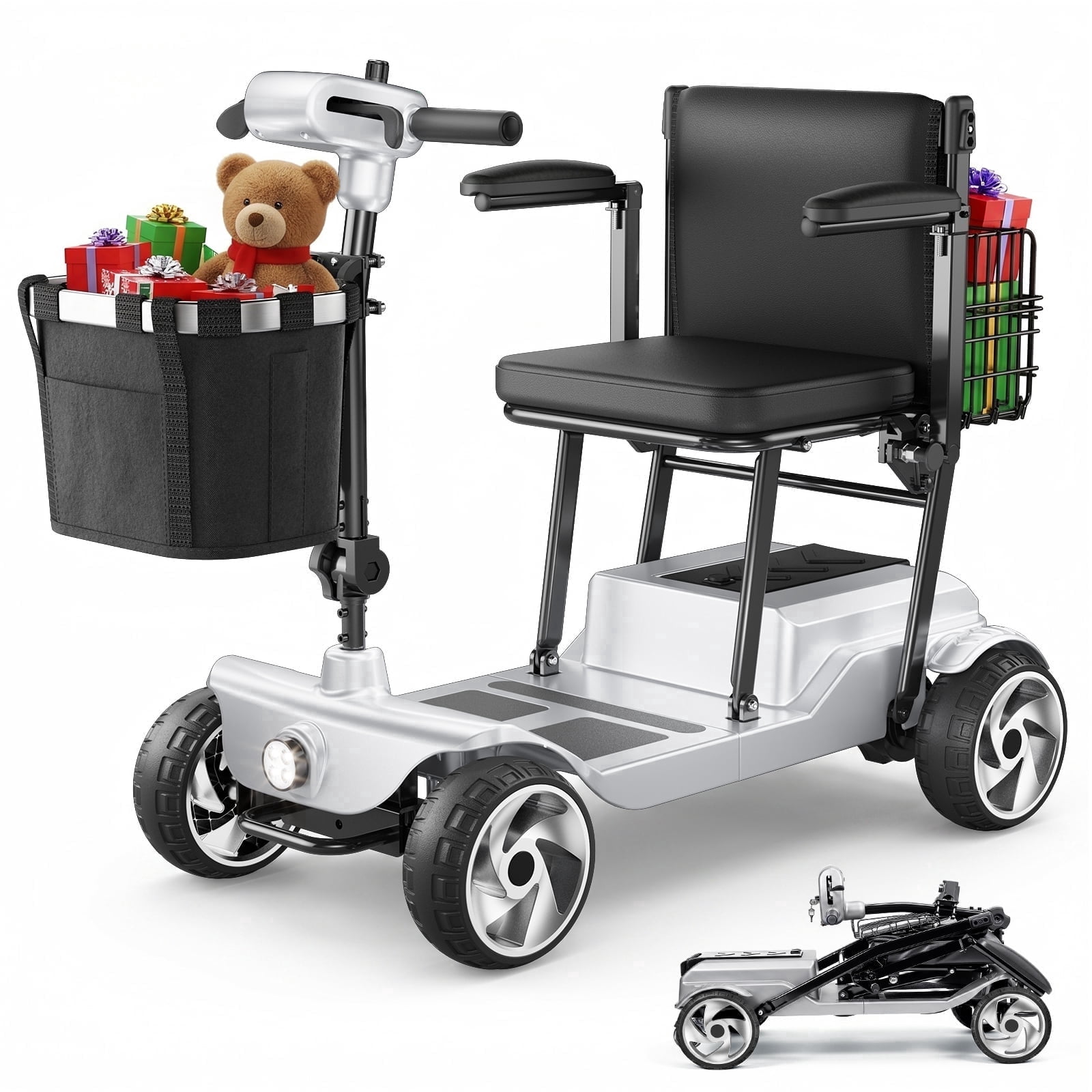FLYCITY Lightweight Mobility Scooter for Seniors, Foldable Portable ...