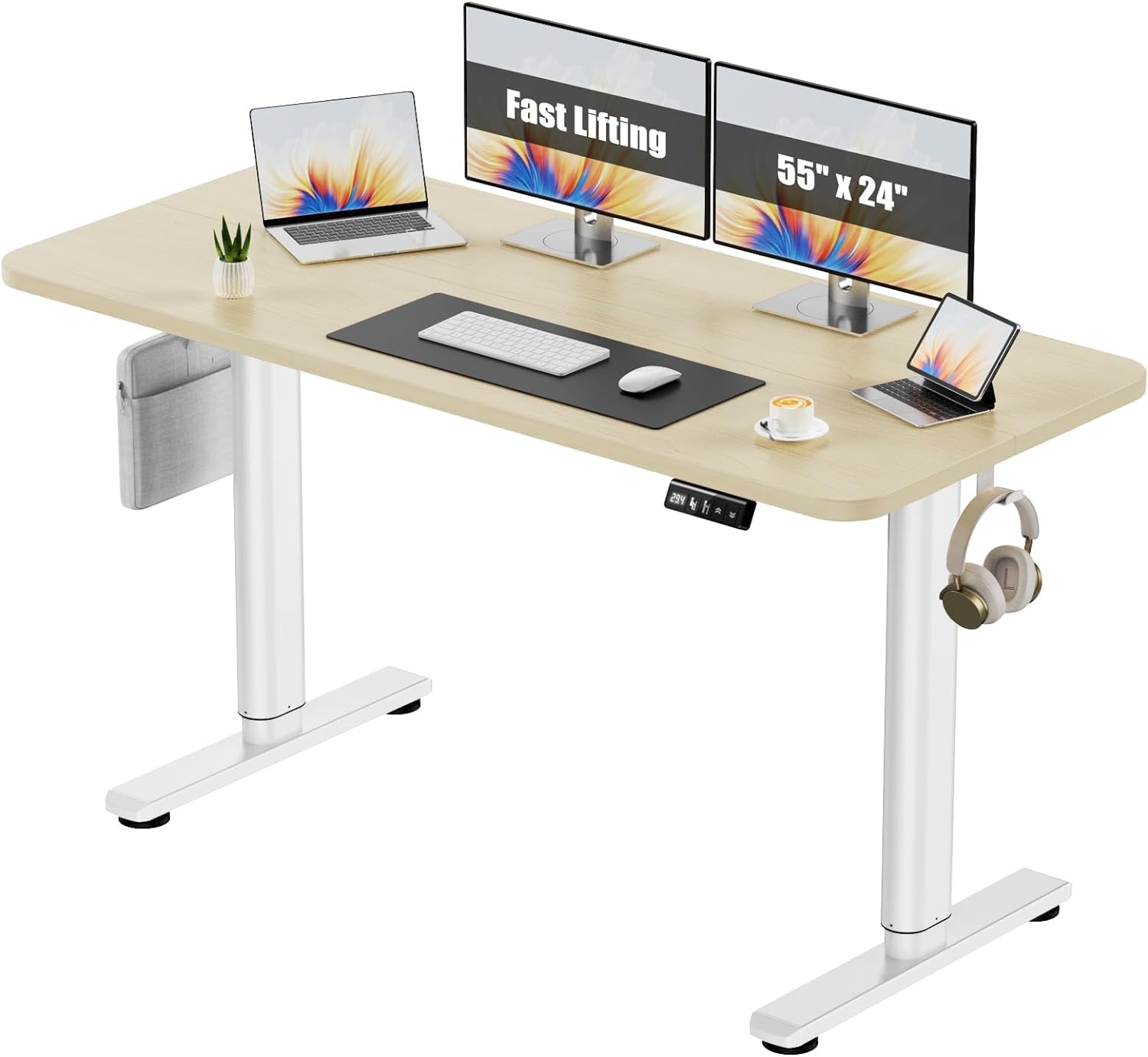 Desk - Standing Desk, Walnut Desk, Exotic Hardwood, Sit-Stand-Up Desk ...