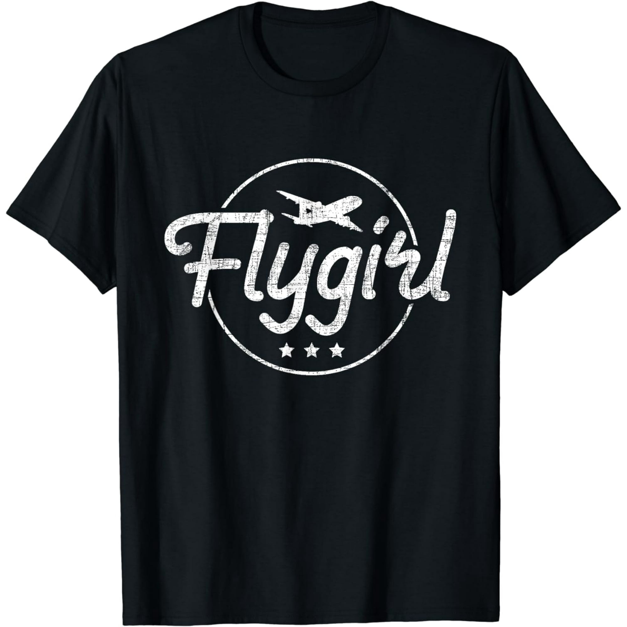 Flygirl - Flight Attendant Airline Stewardess Pilot Aviation T-Shirt ...