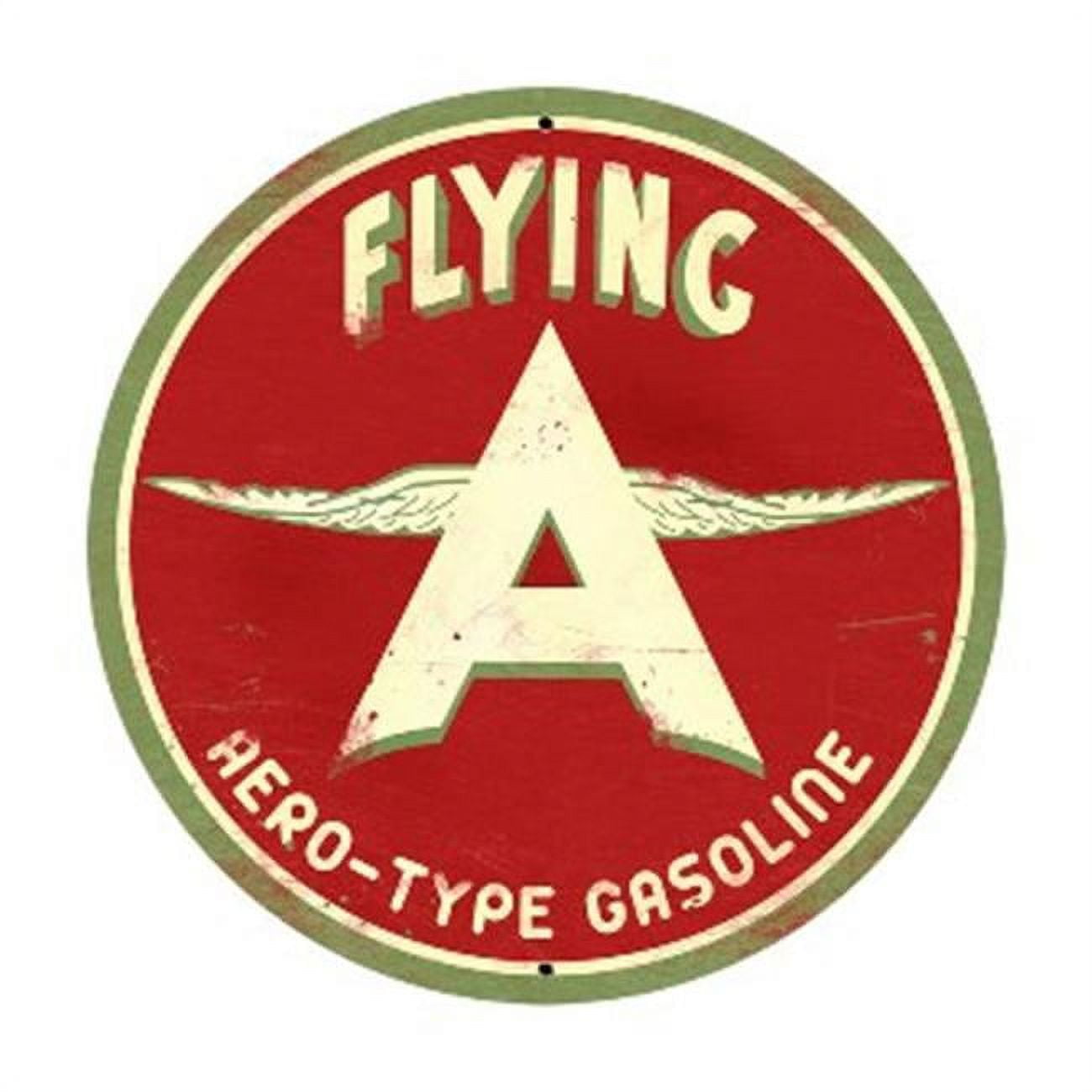 Flying A Original Automotive Round Metal Sign - Walmart.com