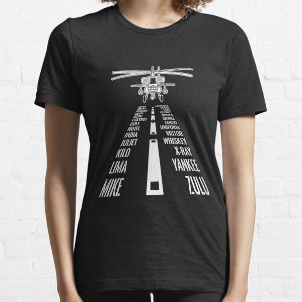 Flying AH64 Apache Pilot Landing Phonetic Alphabet Runway Gear ...