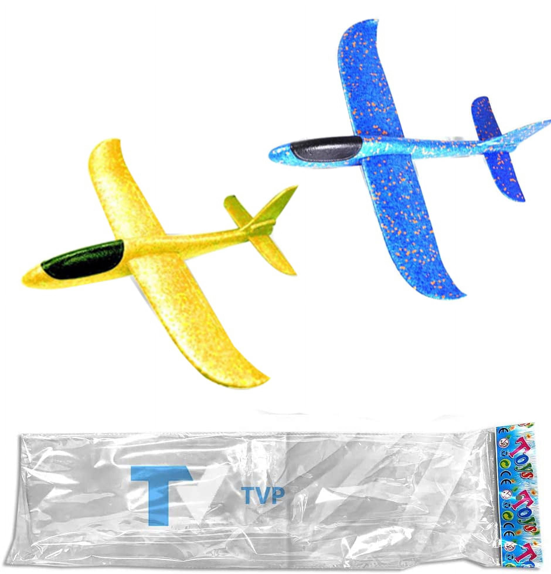 Flying Airplane Toys, 19" Large Gilded Foam Plane, Cool Flying Toys for ...