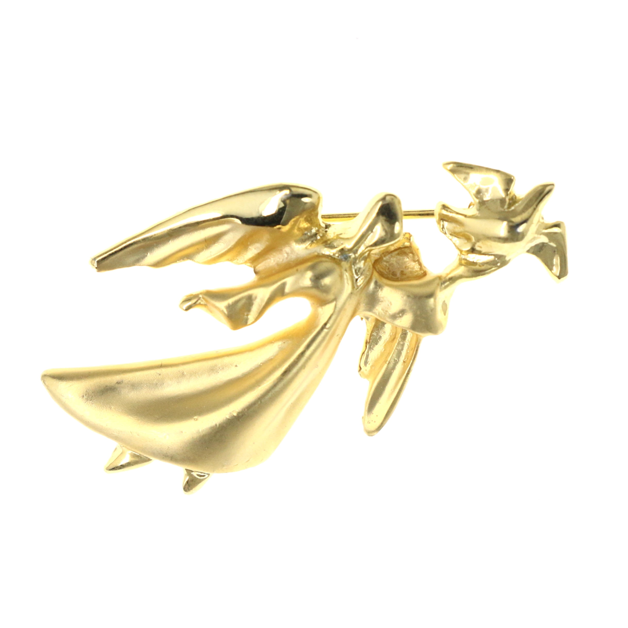 Flying Angel Bird Brooch-Pin Gold-Tone Color #LQP1264 - Walmart.com