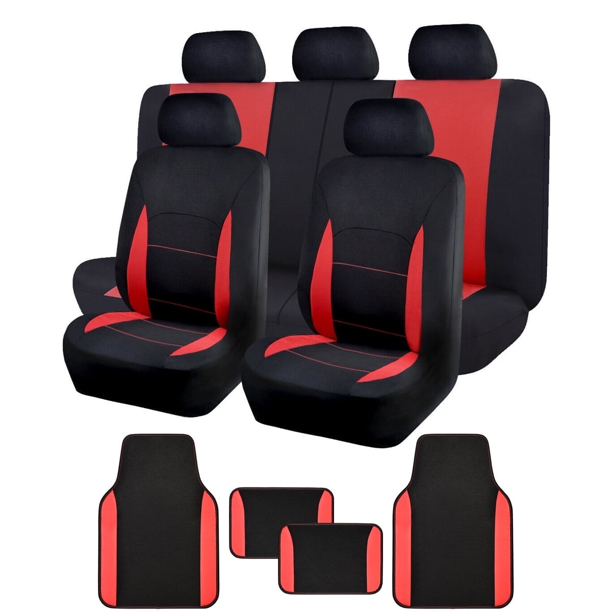 Flying Banner Car Seat Covers Front Seats Rear Bench Polyester car seat ...