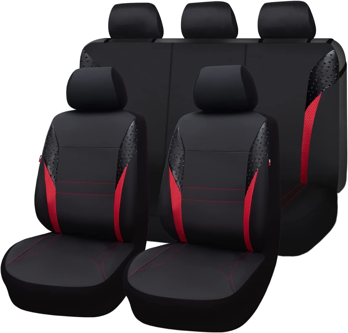 Flying Banner Car Seat Covers Protectors Full Set Synthetic Leather ...