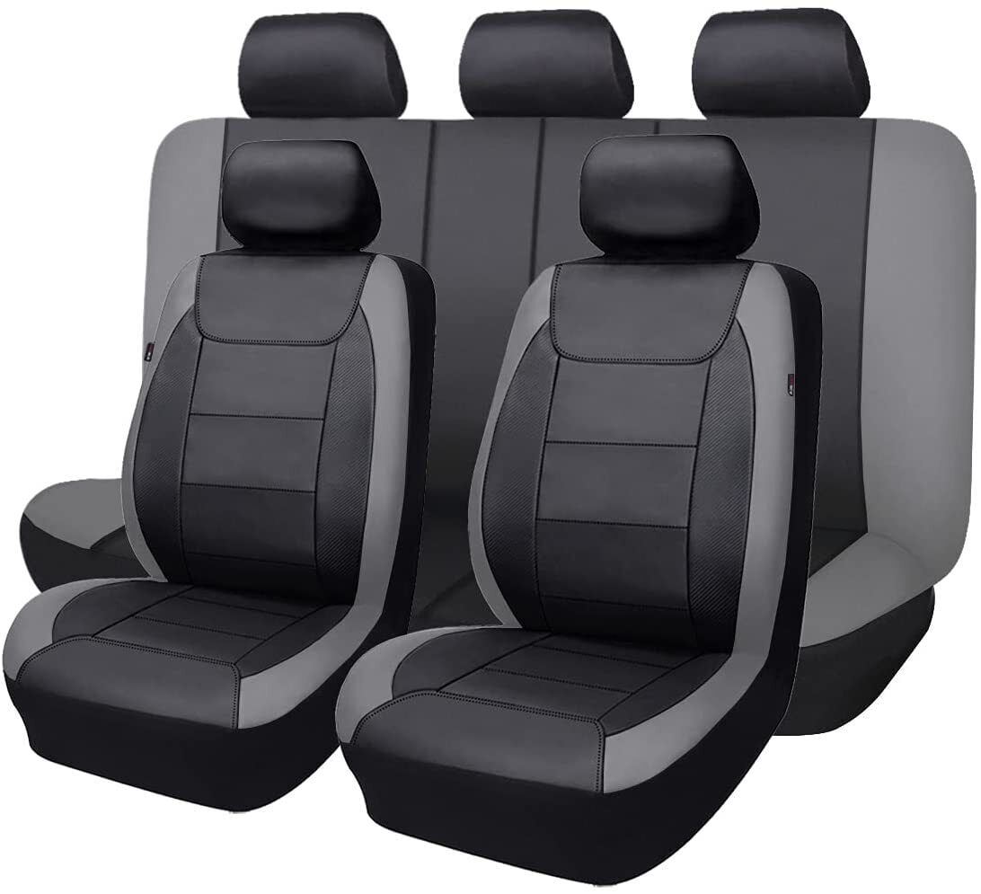 Flying Banner Deluxe Universal Car Seat Covers Set, Faux Leather for ...