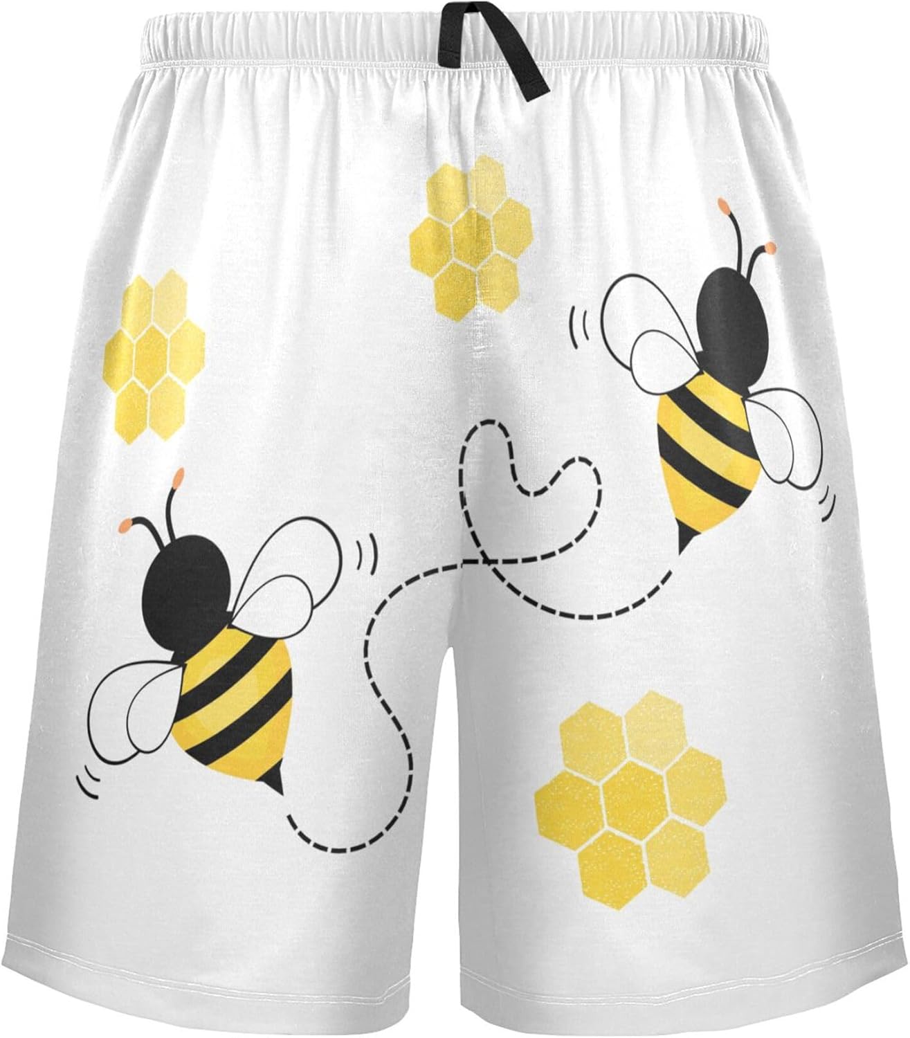 Flying Bee With Honeycomb Heart Cute Cartoon Character Mens Pajama ...