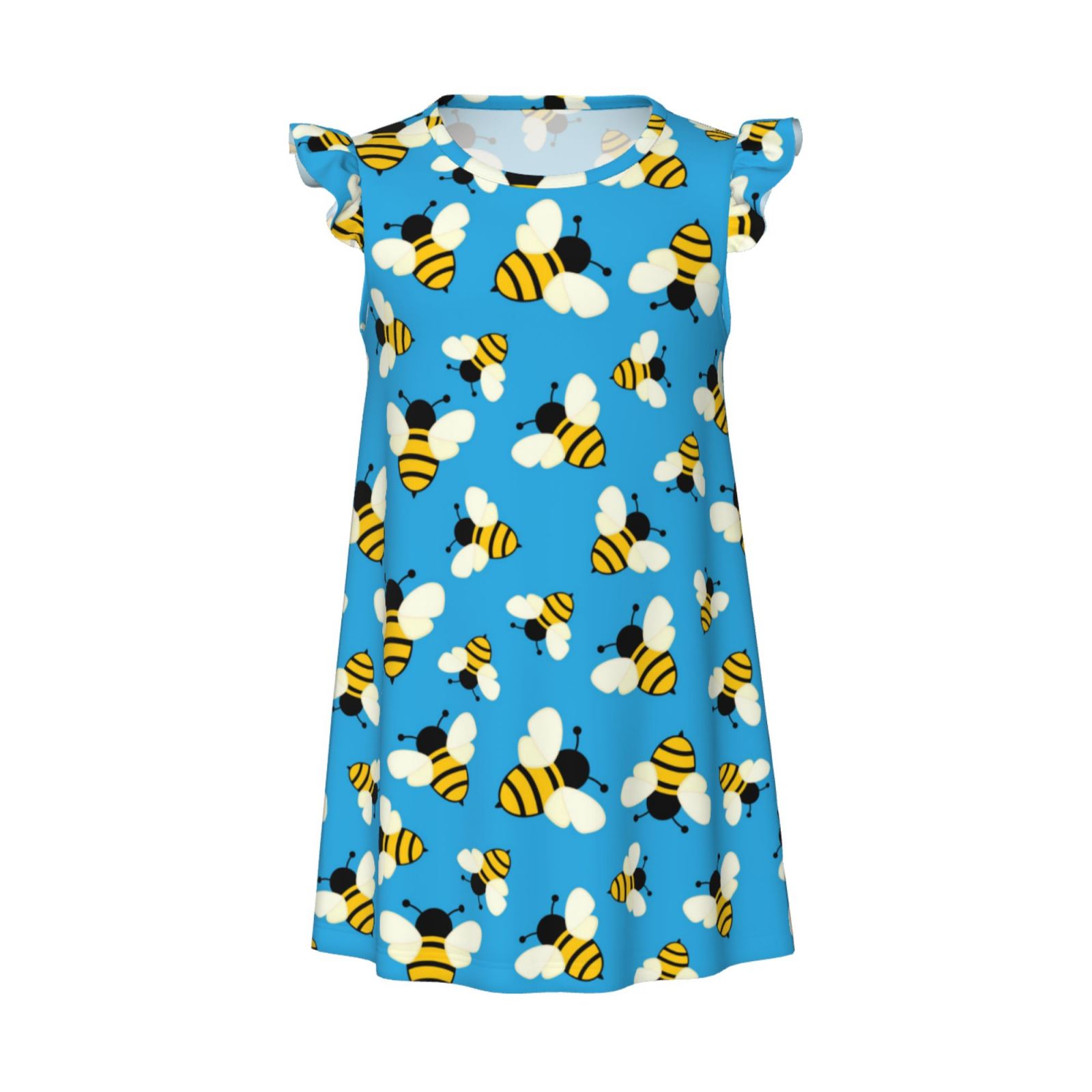 Flying Bees Girls Nightgowns, Pajamas for Girls, Soft Flutter Short ...