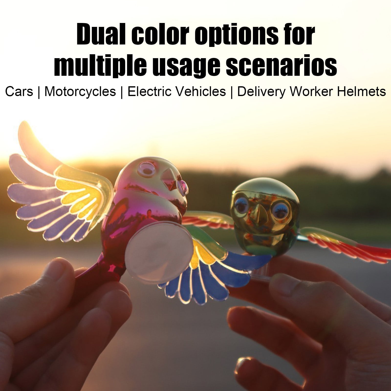 Flying - Bird Car Accessories, Wind Powered Spinning - Bird for Car ...
