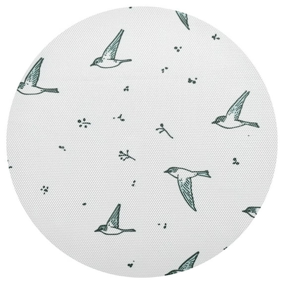 Flying Birds Pattern 4-Piece 15.4in Heat-Proof PVC Plate Mats, Easy Cut ...
