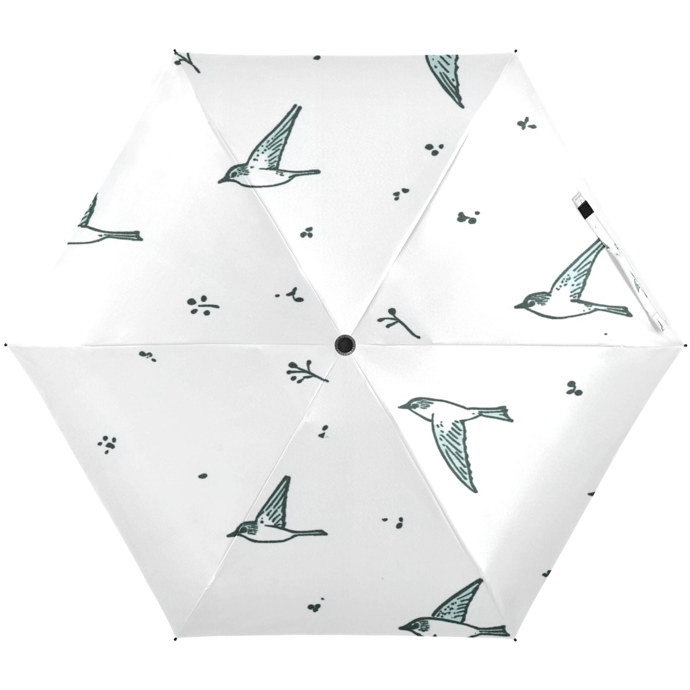 Flying Birds Pattern Umbrellas for Sun Auto Open Close UV50+ Waterproof ...