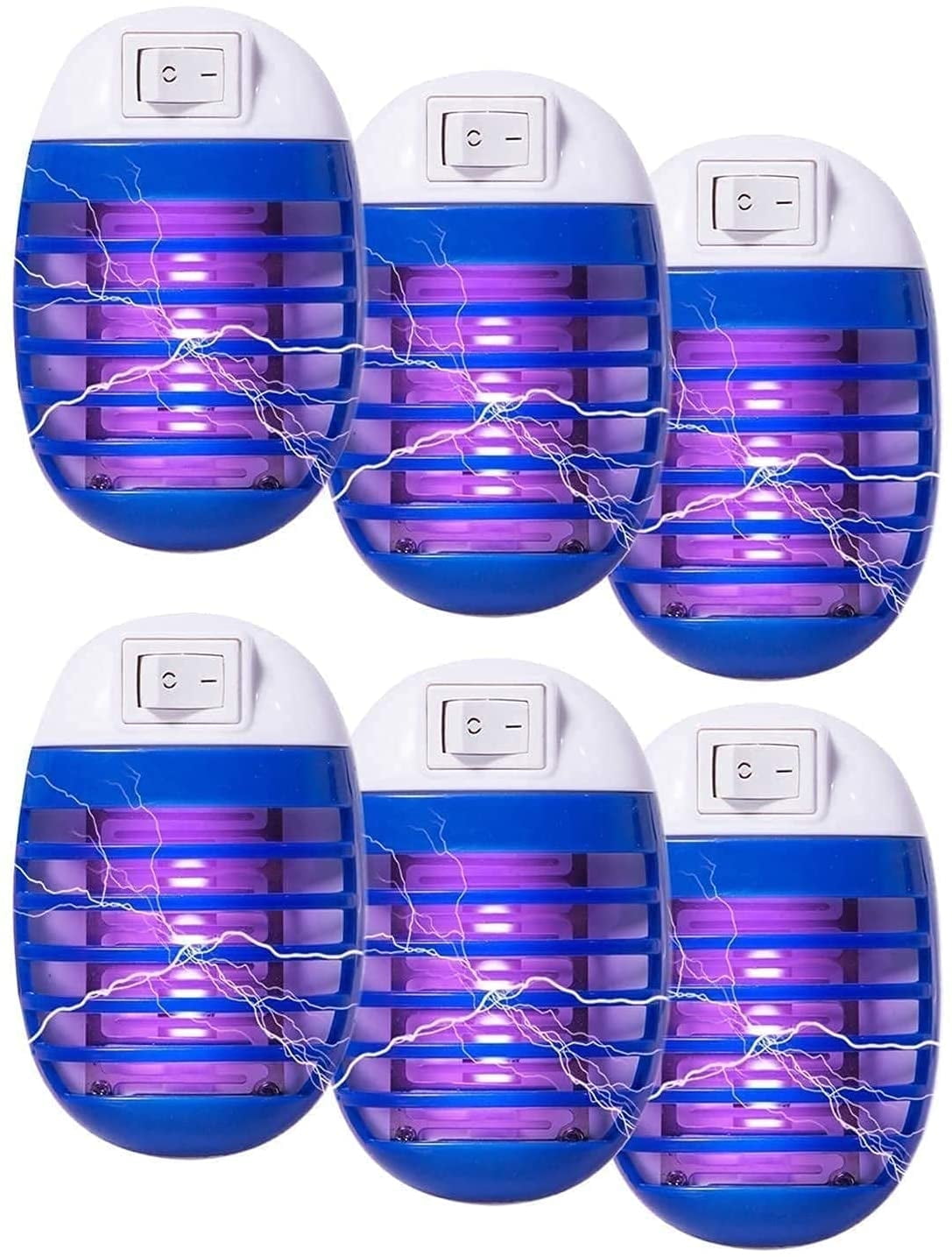 Flying Bug Zapper Indoor, Plug-in Mosquito Killer Trap,Electronic ...