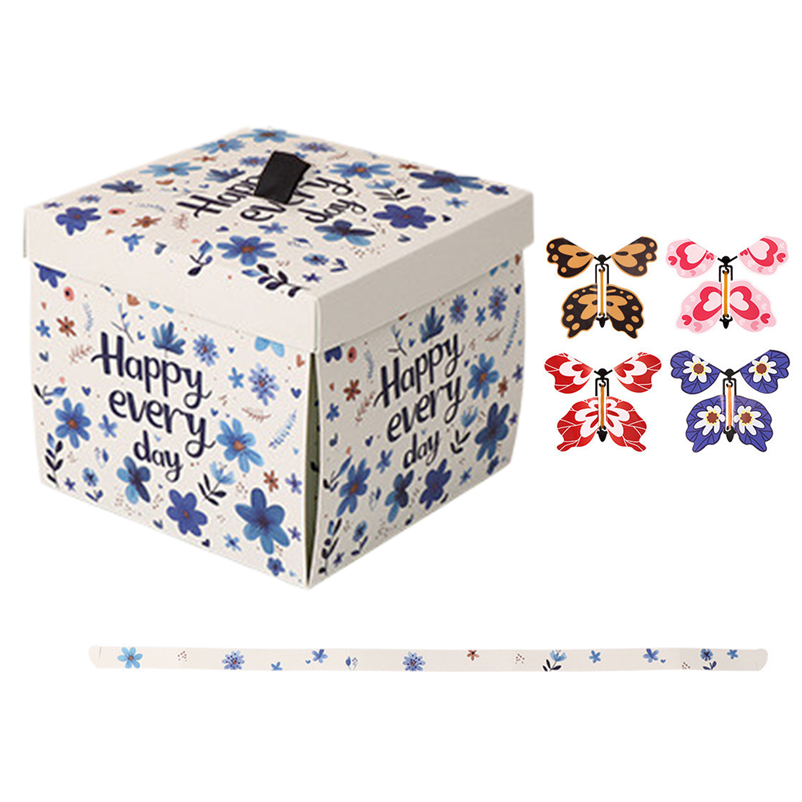 Flying Butterfly Box | Exploding Butterfly Birthday Box Funny Butterfly ...