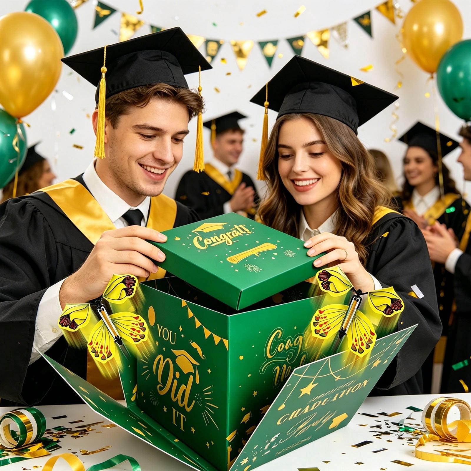Flying Butterfly Graduation Surprise Box, Congrats Up Explosion Gift ...