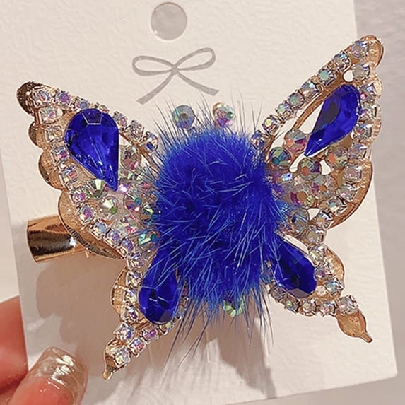 Flying Butterfly Hairpin, 2026 New Butterfly Rhinestone Hair Clips ...