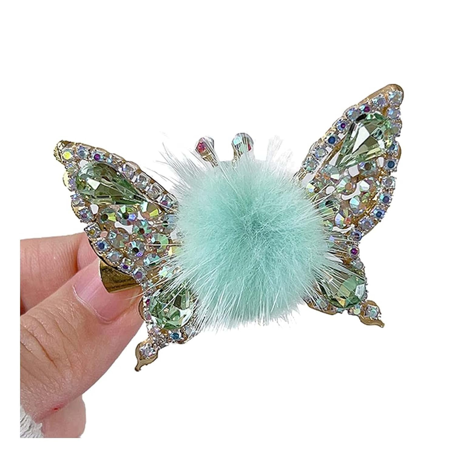 Flying Butterfly Hairpin, 2026 New Butterfly Rhinestone Hair Clips ...