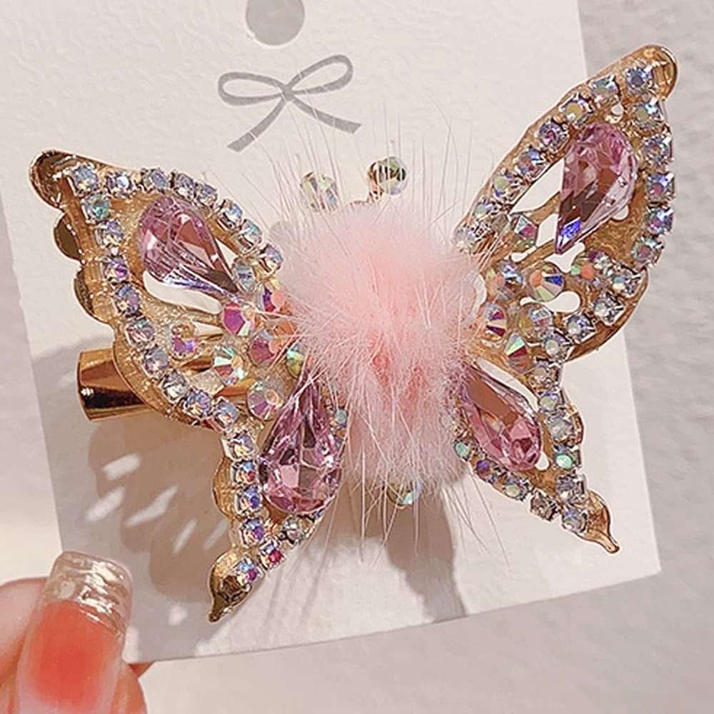 Flying Butterfly Hairpin, 2026 New Butterfly Rhinestone Hair Clips ...