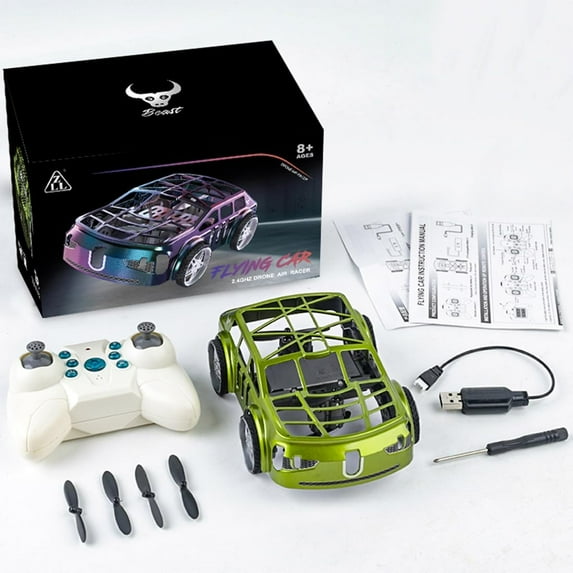 Flying Car, 2-in-1 Air-Ground Dual-Mode Remote Control Flying Car, Easy ...