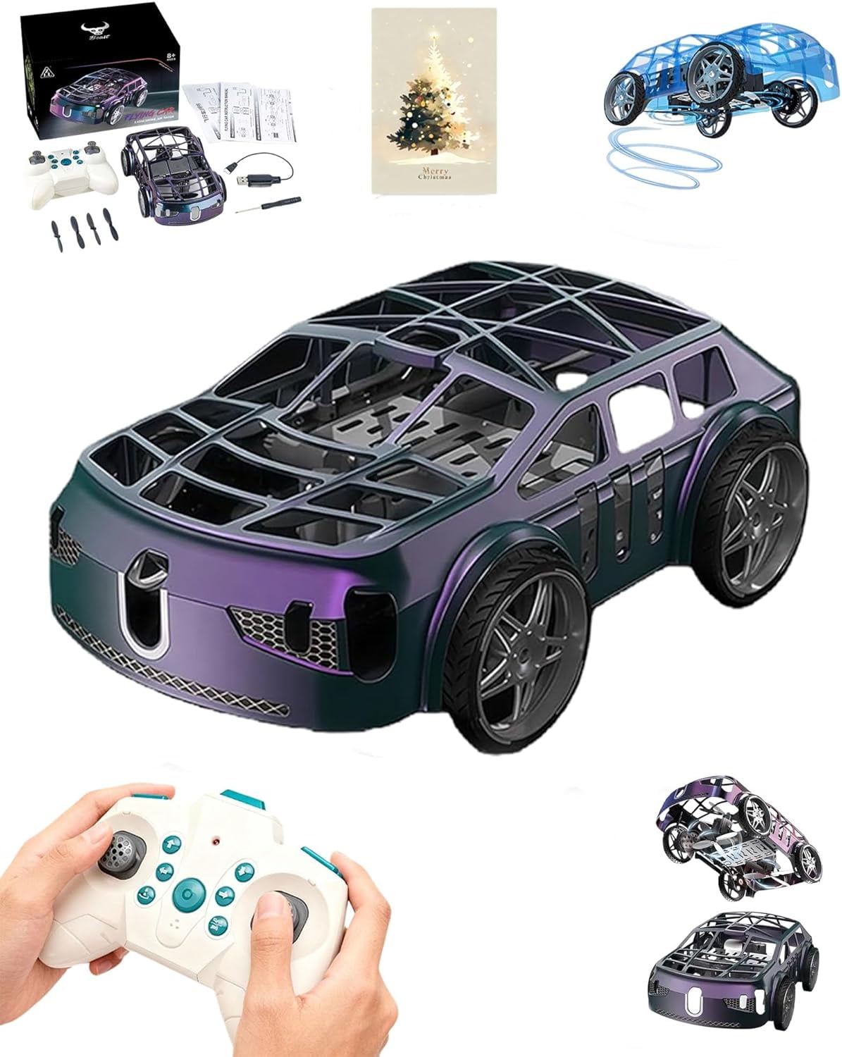 Flying Car, 2-in-1 Remote Control Toy for Air and Ground Use, Remote ...