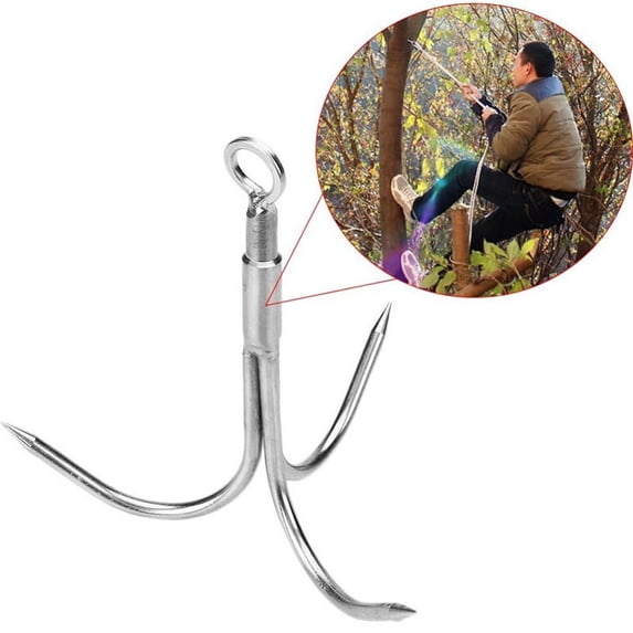 Flying Claw Grappling Steel Hook Rock Climbing Claw Outdoor Carabiner ...
