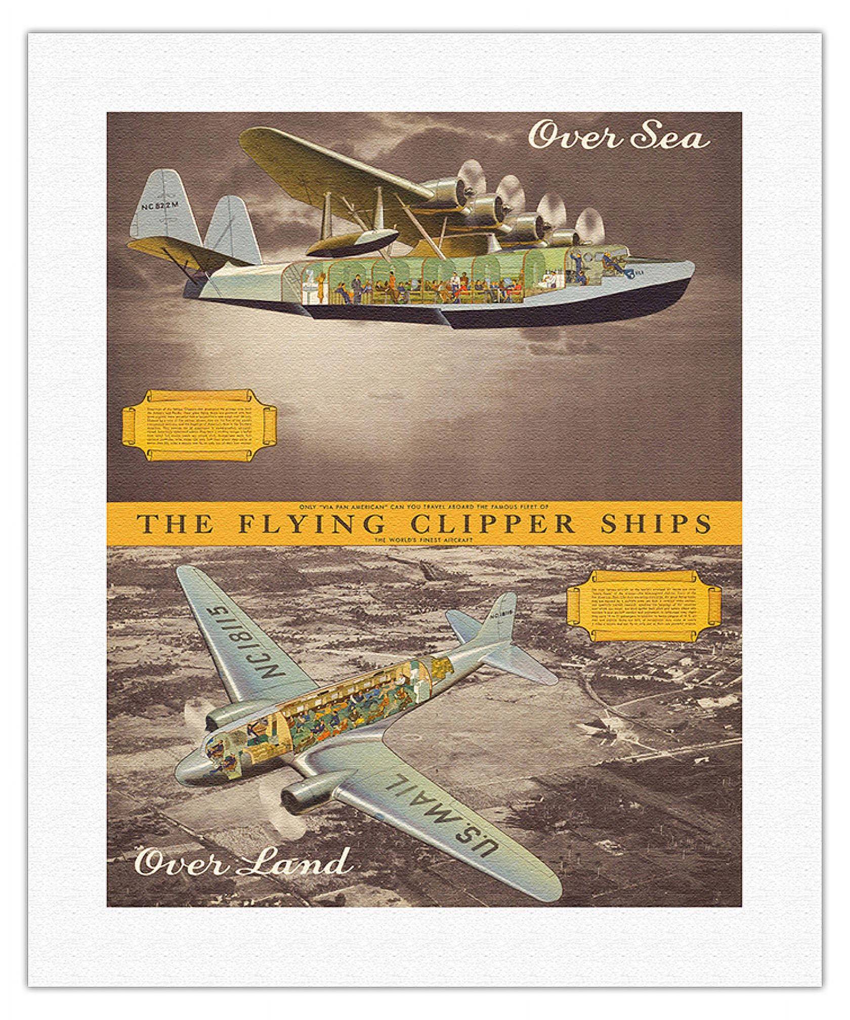 The Flying Clipper Ships - Over Sea Over Land - Vintage Airline Travel ...