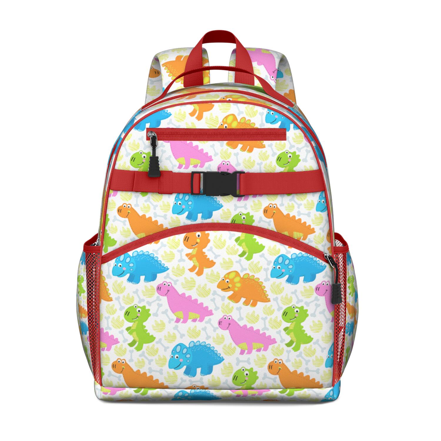 Flying Dinosaur Students Backpack Featuring Cute Cartoon Dino and ...