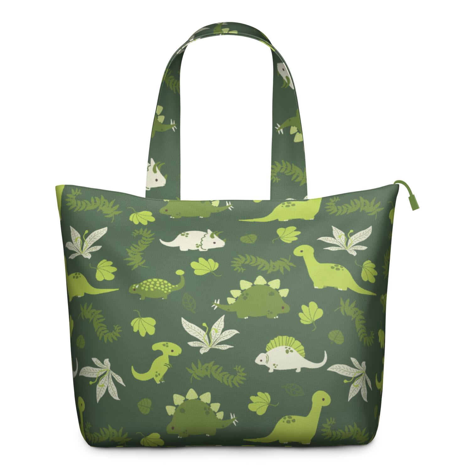 Flying Dinosaur Watercolor Travel Tote, Minimalist Cartoon Dino Print ...