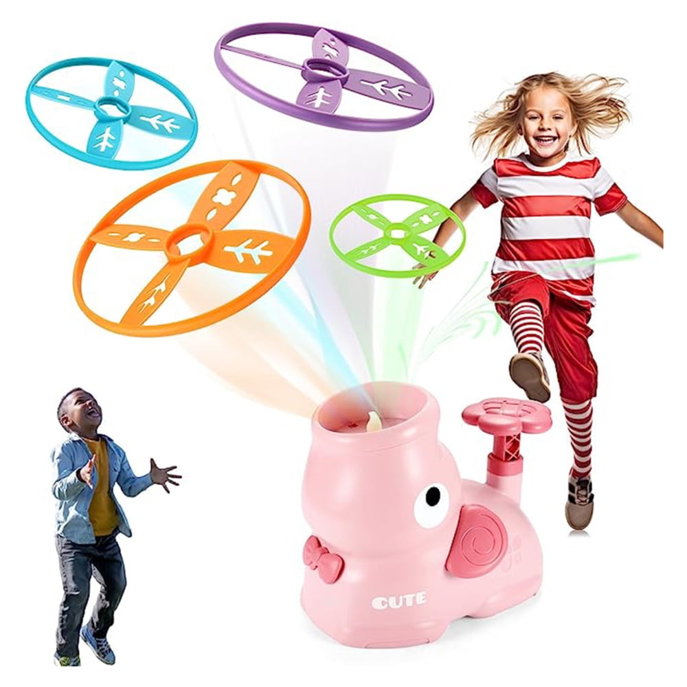 Flying Disc Launcher Fun Toy Family Backyard Games Toy Gift for Boys ...