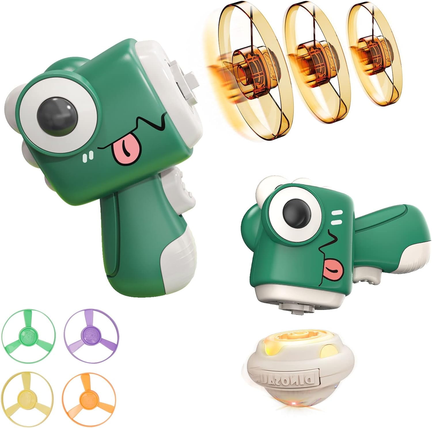 Flying Disc Launcher Toy, Kids Outdoor Flying Saucer Toys, Portal Gun ...