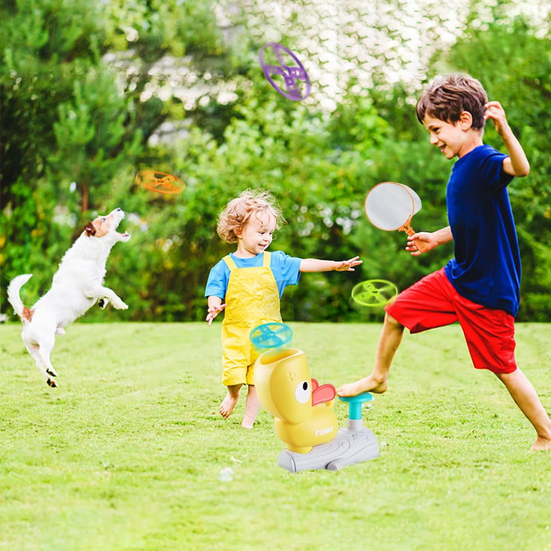 Flying Disc Launcher Toy, Flying Saucer Toys for Kids, Pop Up Flying ...