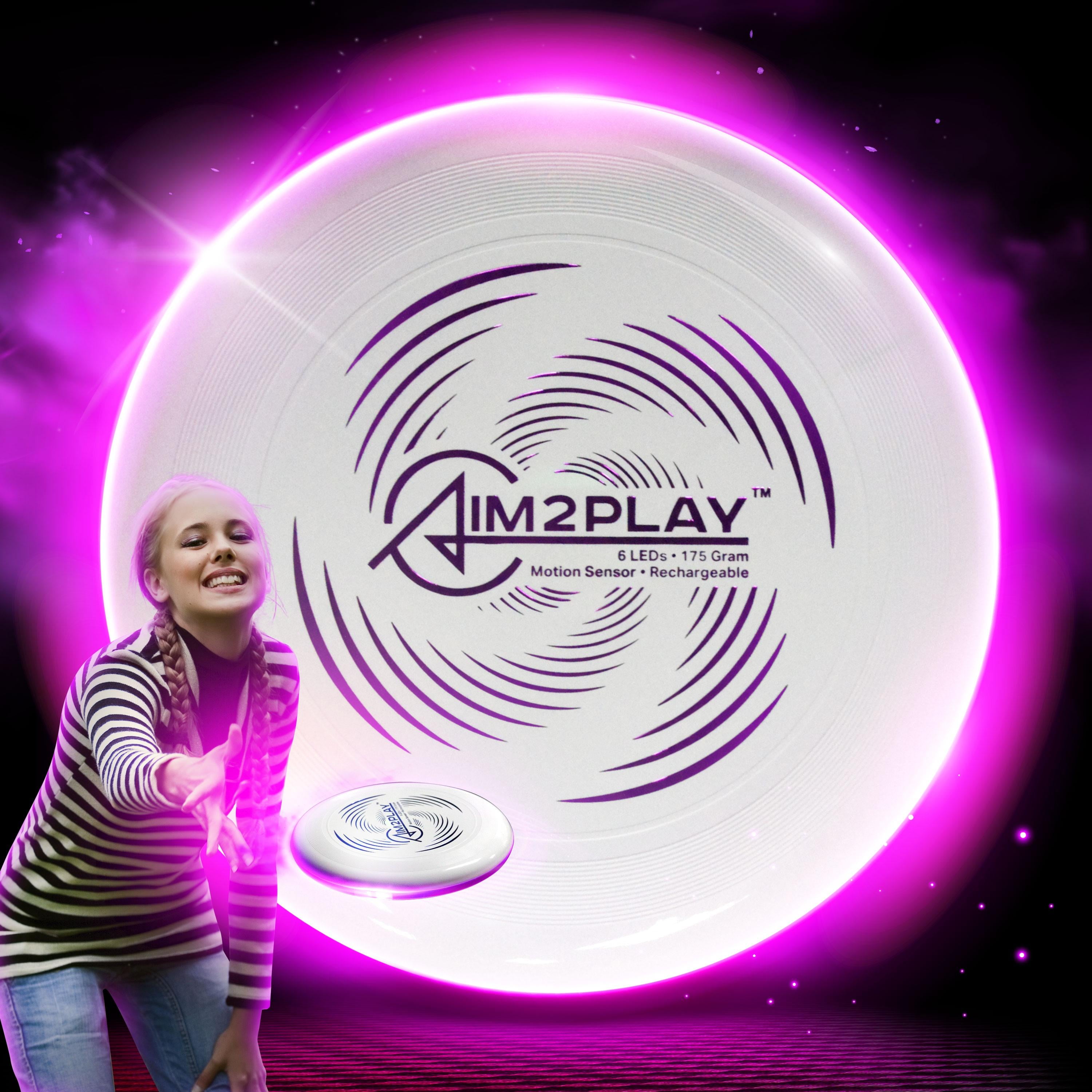 Aim2Play Light Up Frisbee - Glow In The Dark Disc Fun - Walmart.com