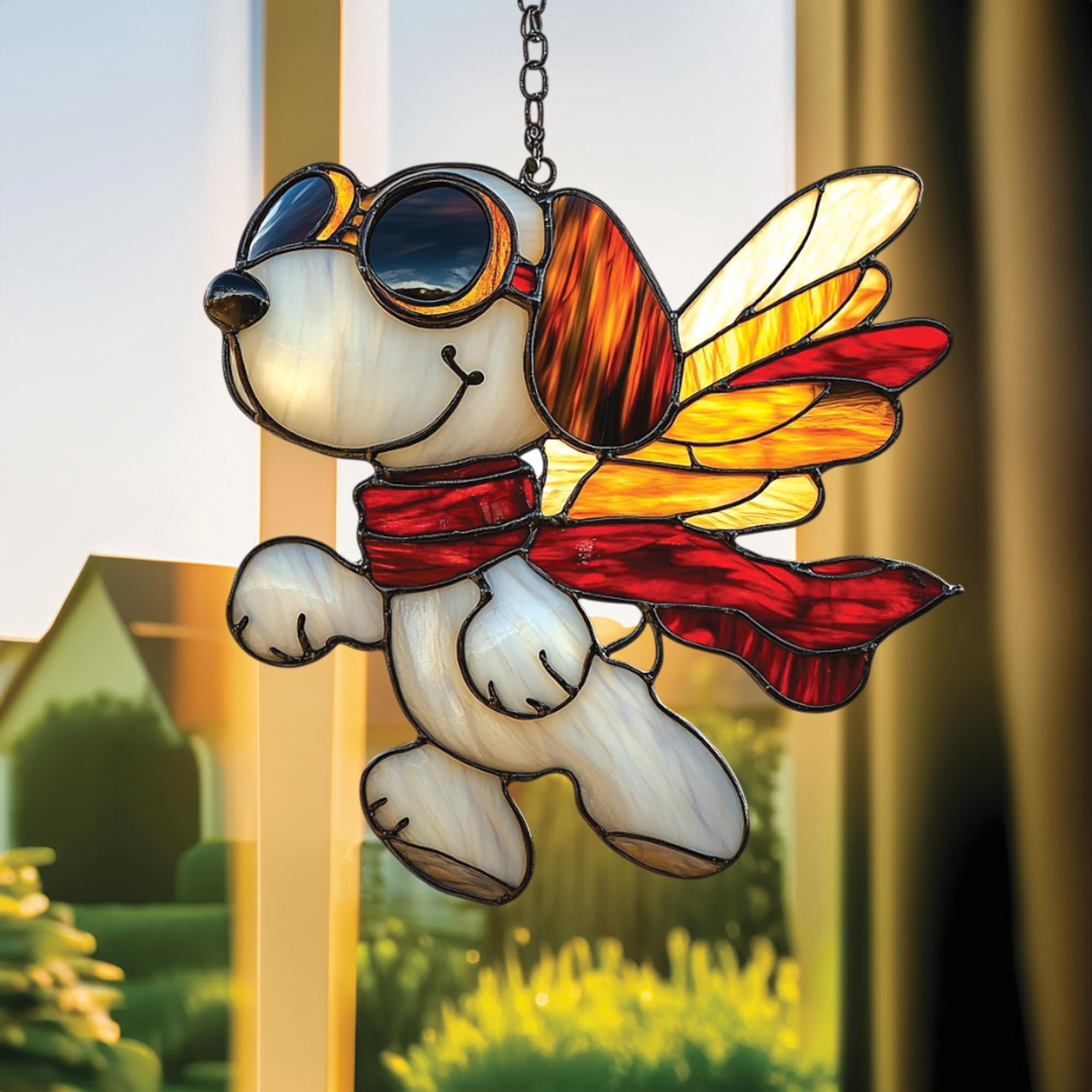 Flying Dog Acrylic Suncatcher fullxfull Aviator Pup with Goggles and ...