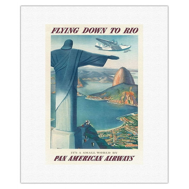 Flying Down to Rio Brazil - Christ the Redeemer Statue - Pan American ...